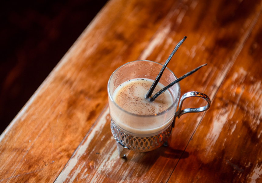 Pear and Walnut Buttered Toddy