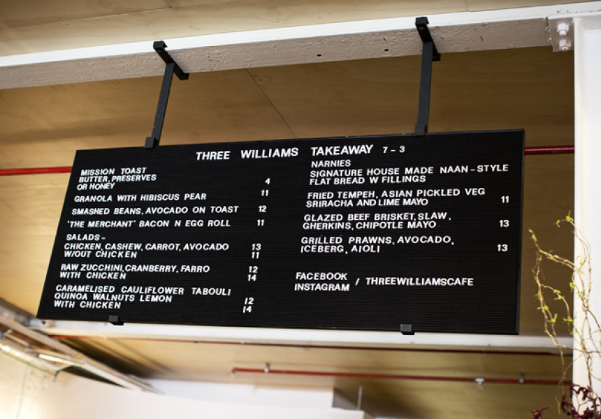 Three Williams Cafe Opens in Redfern | Broadsheet