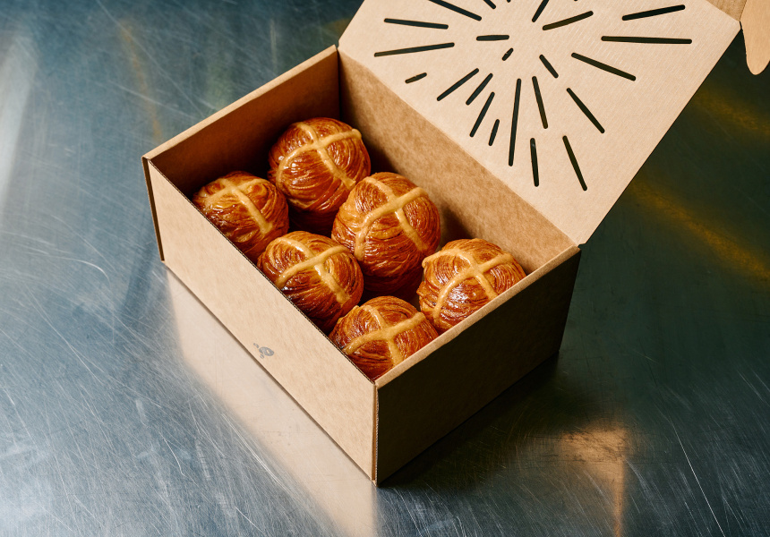 Easter Hot Cross Cruffins at Lune Easter Hot Cross Cruffins at Lune