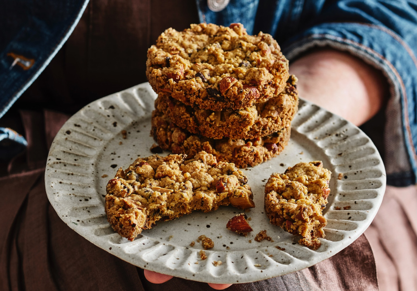 Beatrix Bakes Dark Chocolate and Almond Cookies Recipe