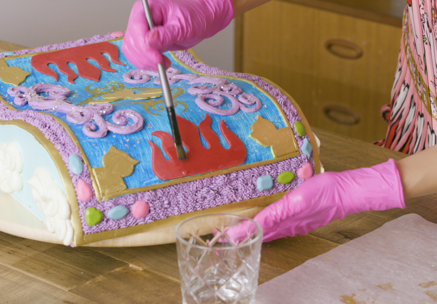 Watch: Making the Ultimate Aladdin-Inspired Magic Carpet Cake