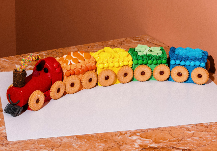 Miss Trixie Drinks Tea's Modern Take on the Iconic Train Cake