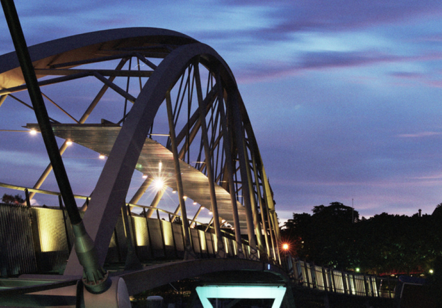 Rain Plus a New Paint Job Has Turned the Goodwill Bridge Into A Slip N ...