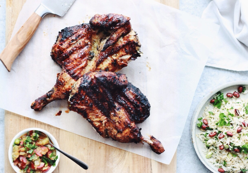 Boozy Food: Hey Tucker's Brick Chicken