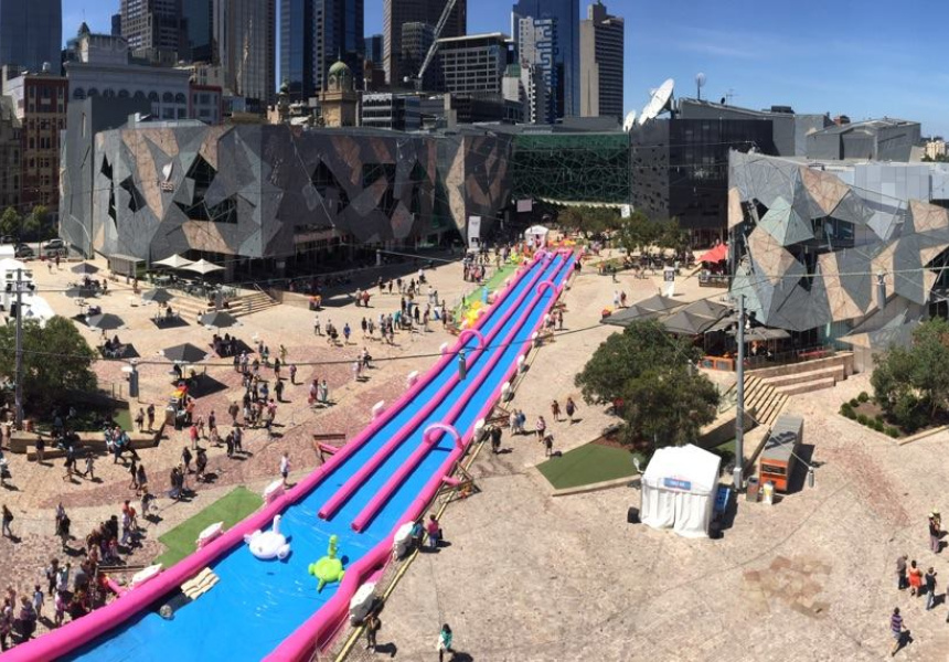 Slide The Square at Federation Square