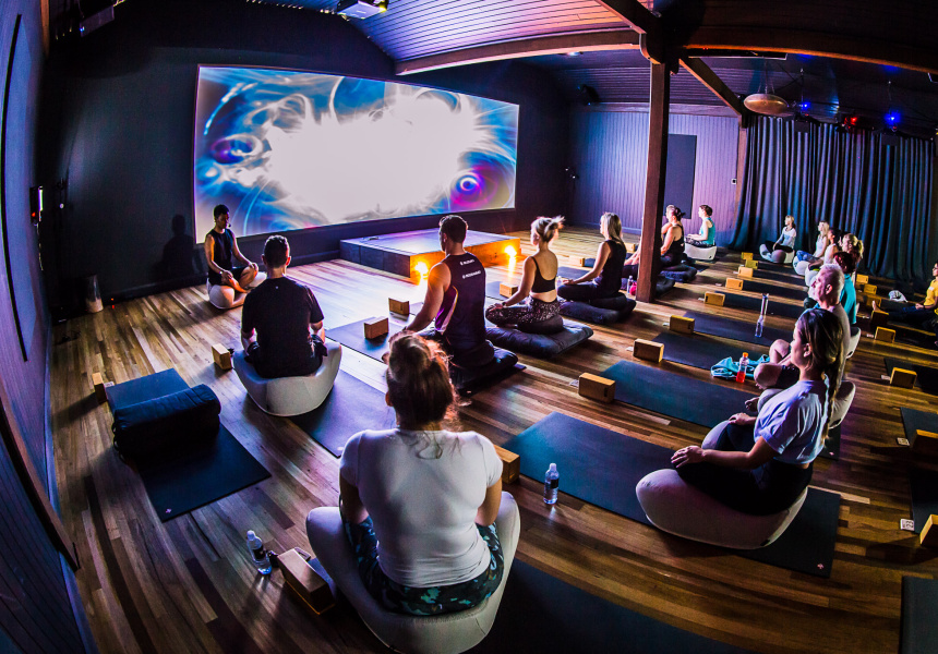 An Online Yoga and Meditation Platform Matched to Music and Visuals