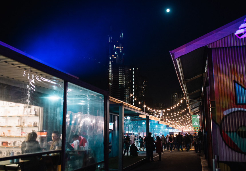 Movies at the Winter Night Market