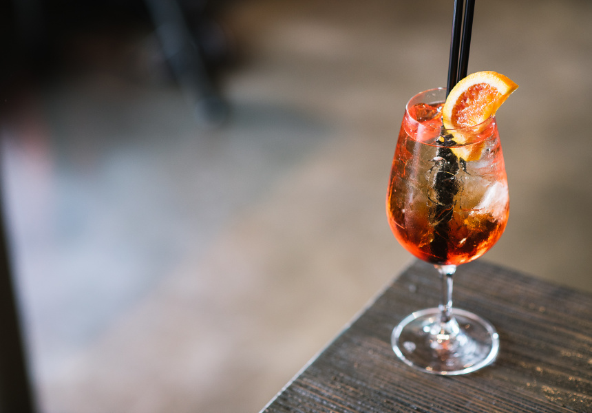 Aperol Garden Pop-Up Bar at the Clock