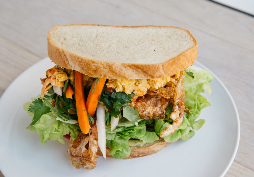 Republic Sandwiches’ Soft Shell Crab Sandwich