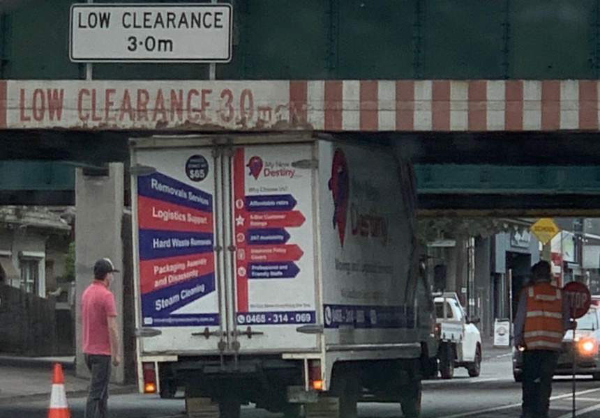 Nature Is Healing: A Truck Is Stuck Under South Melbourne’s Notorious ...