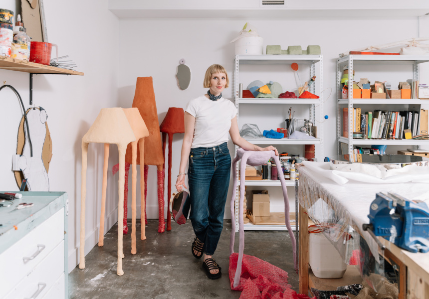 Studio Visit: Jordan Fleming’s Gangly Lamps Seem Almost Alive