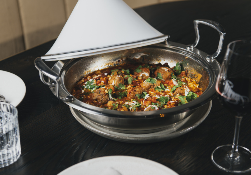 Recipe: Braised-Lamb Kefta, Tomato and Fregola by Maha | Broadsheet