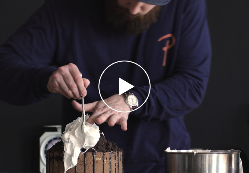 Masterclass in Motion: Chocolate Fudge Cake with Andy Bowdy | Broadsheet