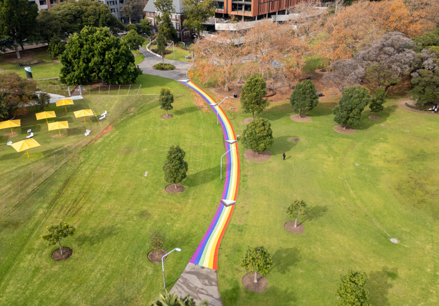 Sydney’s Rainbow Crossings Updated To Progress Pride Flag, May 2024