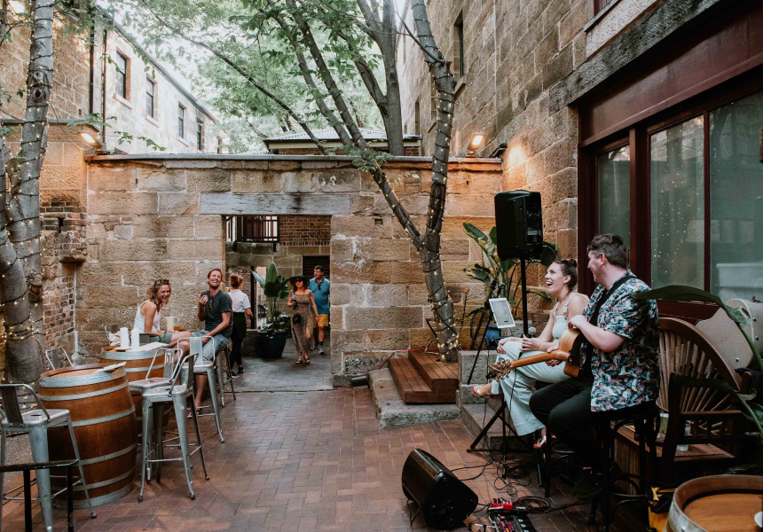 The Doss House Launches a Summer Pop-Up Bar in a Hidden Sandstone Courtyard