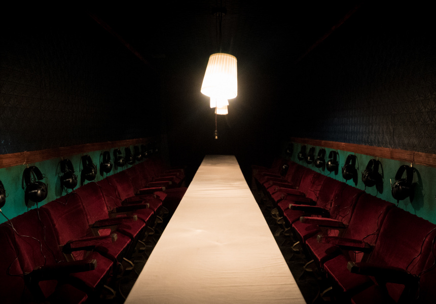 A Seance in a Shipping Container in Federation Square