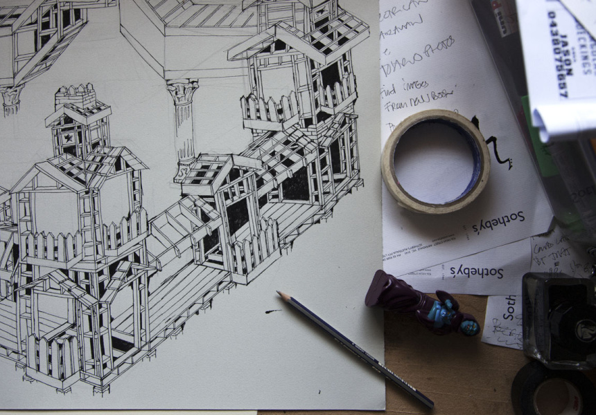 Martin Bell Studio Visit in Snake Valley