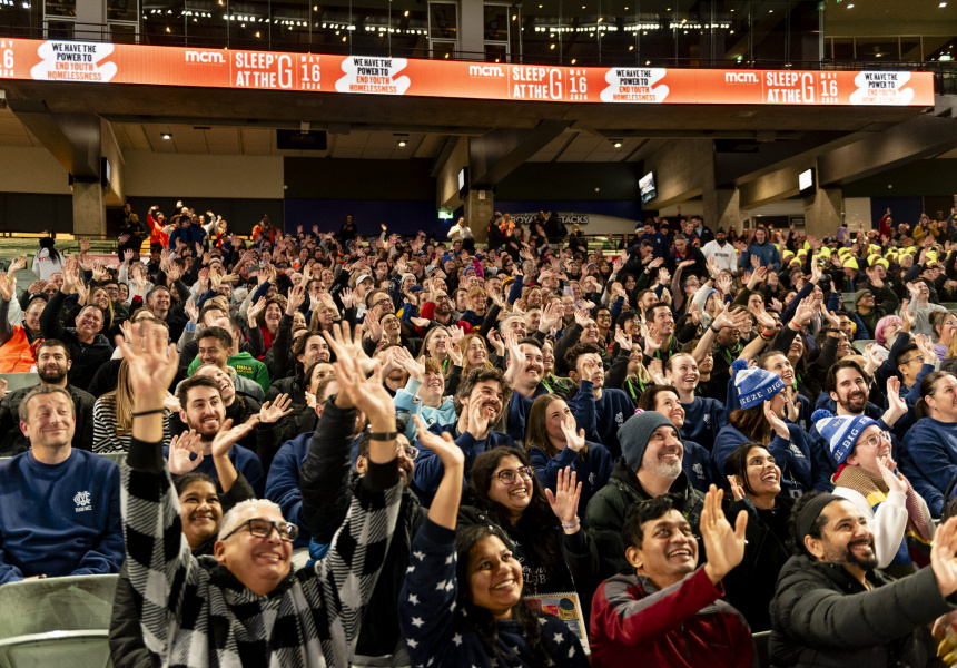 Raise Money for Homeless Youth at Sleep at the ‘G, Melbourne