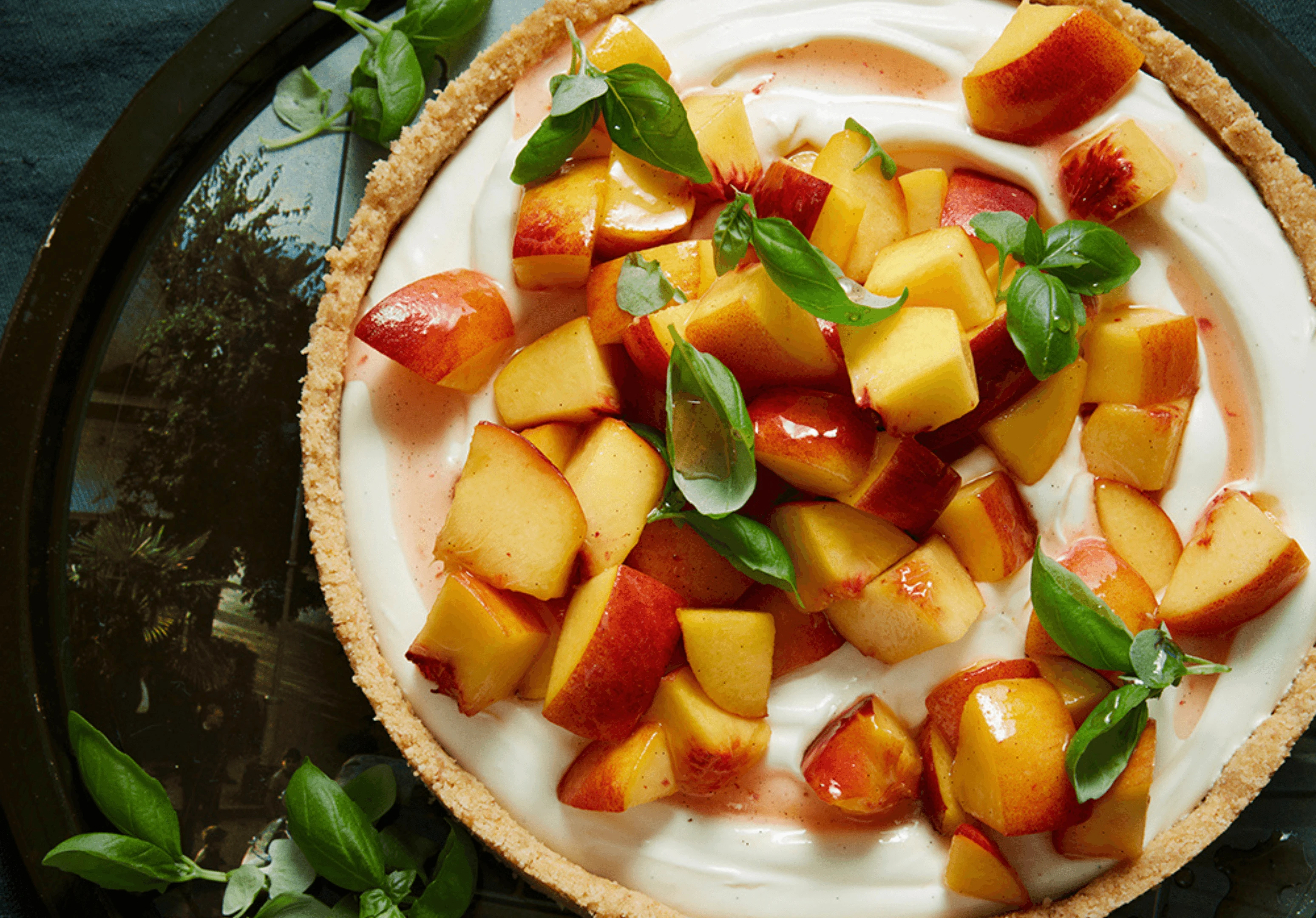 Recipe: Elizabeth Hewson’s Peaches and Cream Tart | Broadsheet