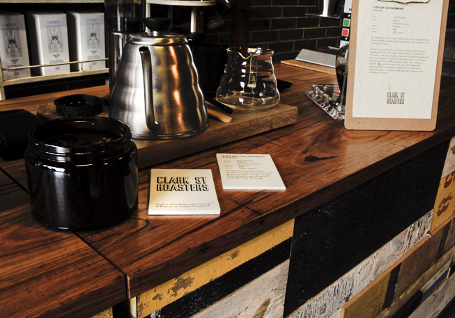 Clark St Roasters Launch Behind Great Dane