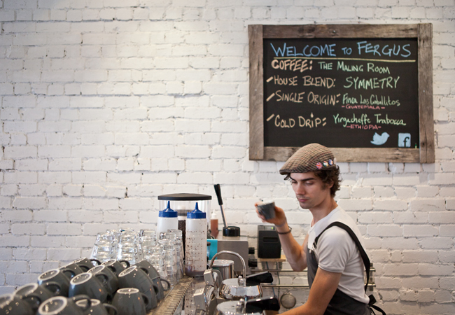 Fergus Cafe Makes Friends in East Malvern
