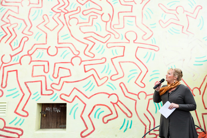 Keith Haring’s Mural Restored in Collingwood