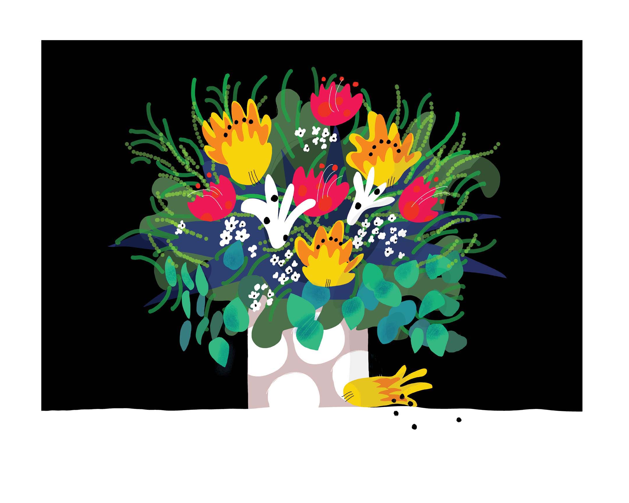 Alex Stitt's 'Flower Power' at Port Jackson Press Print Room