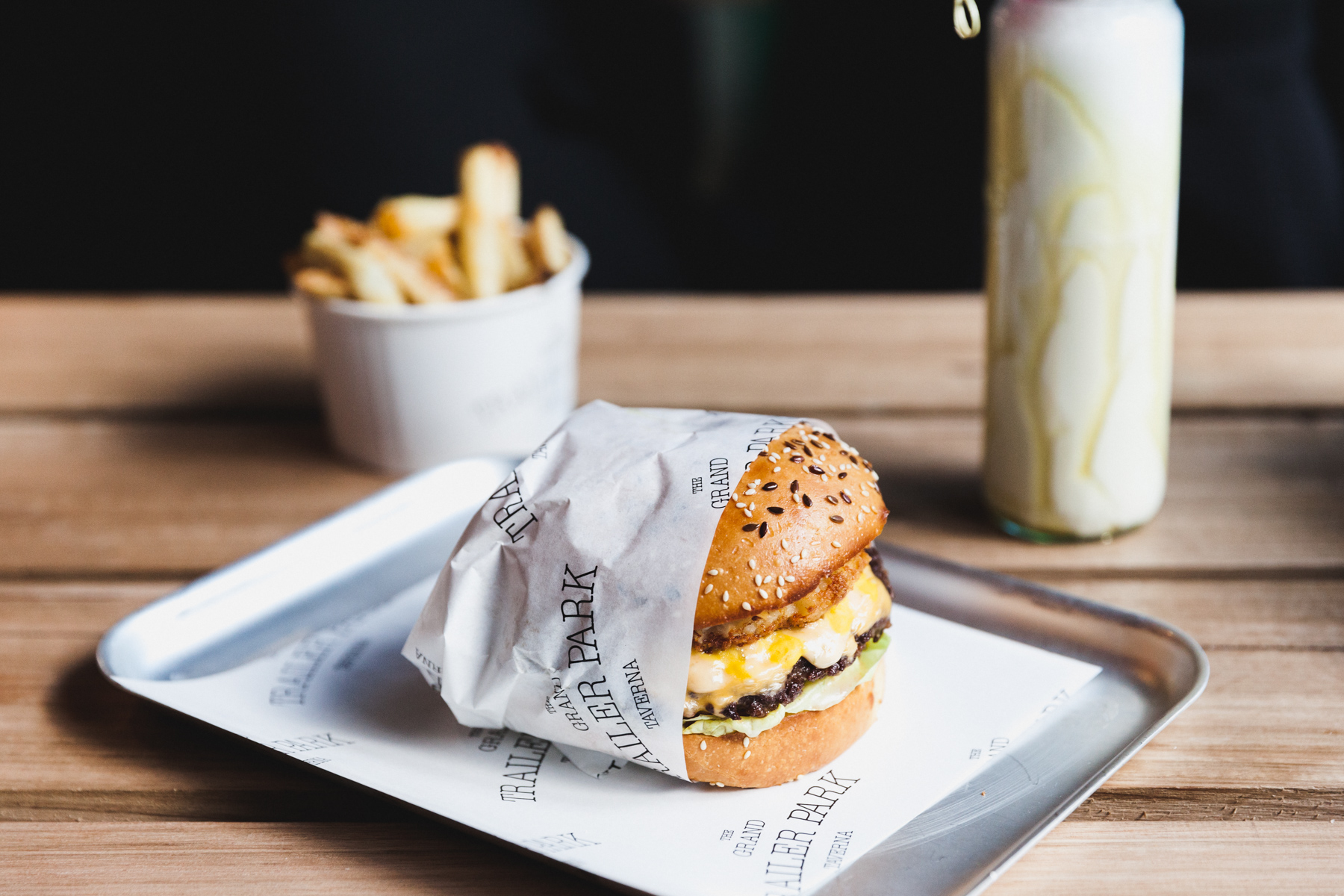 City Burgers in a Trailer Park