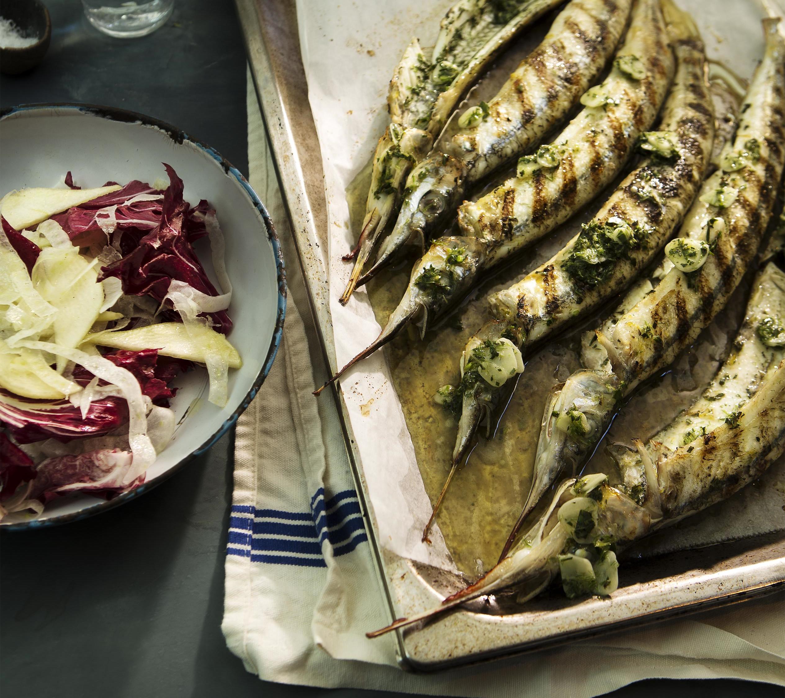 Donovan Cooke's Whole Barbeque Marinated Garfish