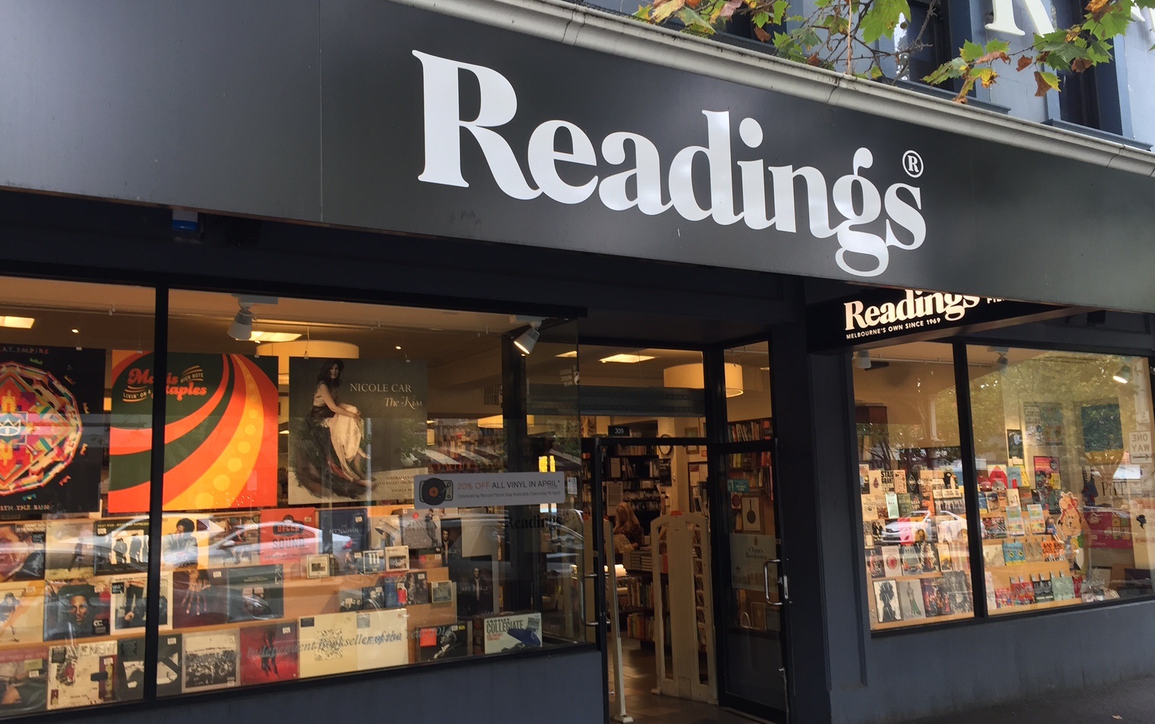 Readings Wins International Bookstore of the Year