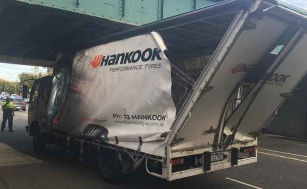 New Record: Two Trucks Hit the Montague Street Bridge in One Day