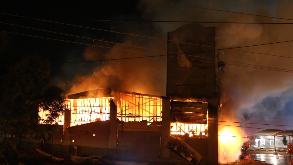 More than 80 Firefighters Currently Battling Blaze at Sunshine's Fun City