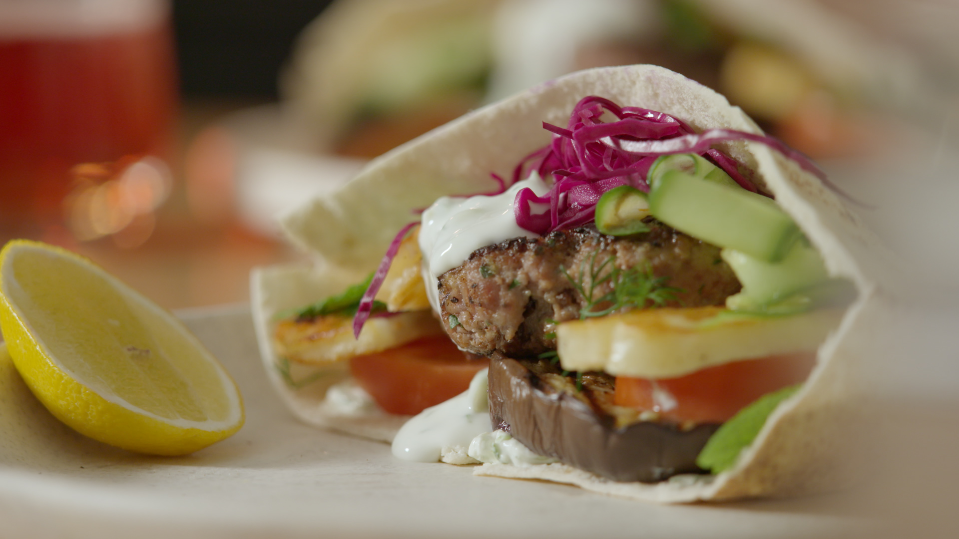 Watch: How to Make Spiced-Lamb Pita Pockets