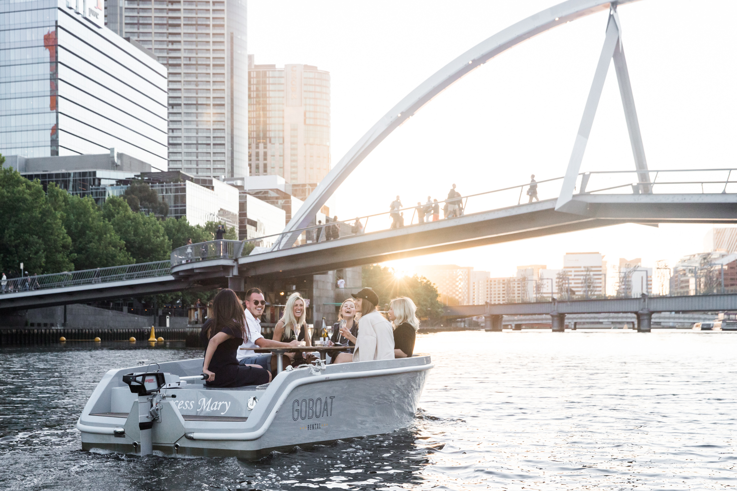 Go Boat Lets You Captain Your Own Eco-Friendly Picnic Boats on the Yarra