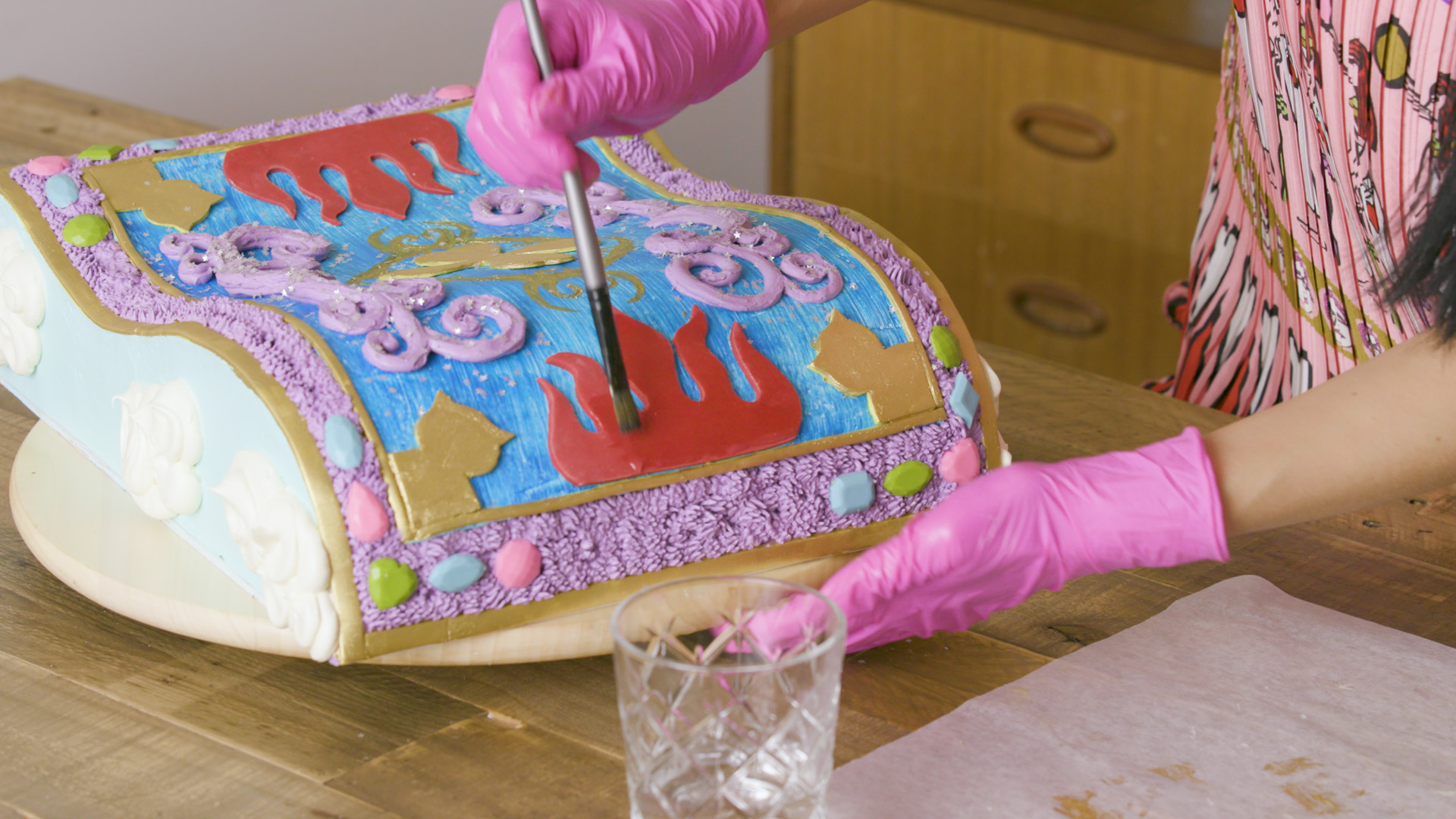 Watch: Making the Ultimate Aladdin-Inspired Magic Carpet Cake