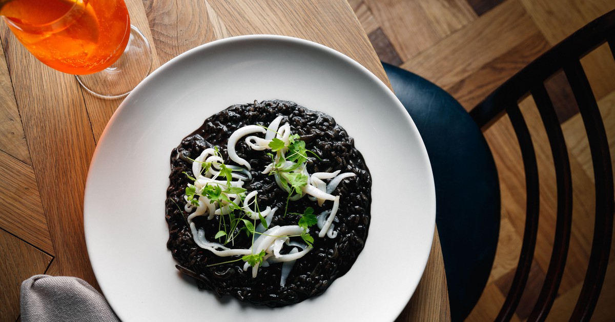 Recipe: Venetian Squid Ink Risotto by Orazio d’Elia