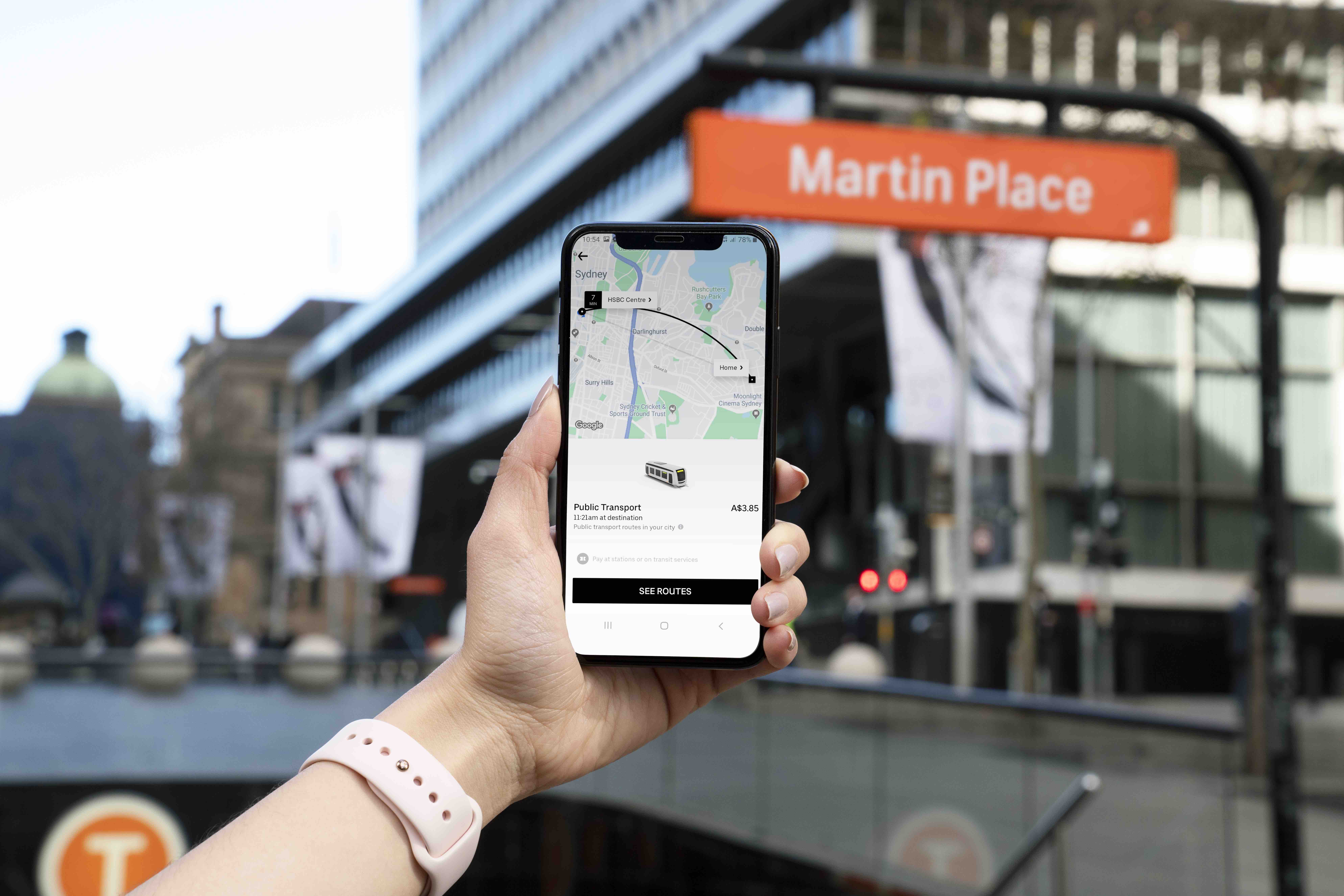 Uber Has Launched a New Sydney Public Transport Feature