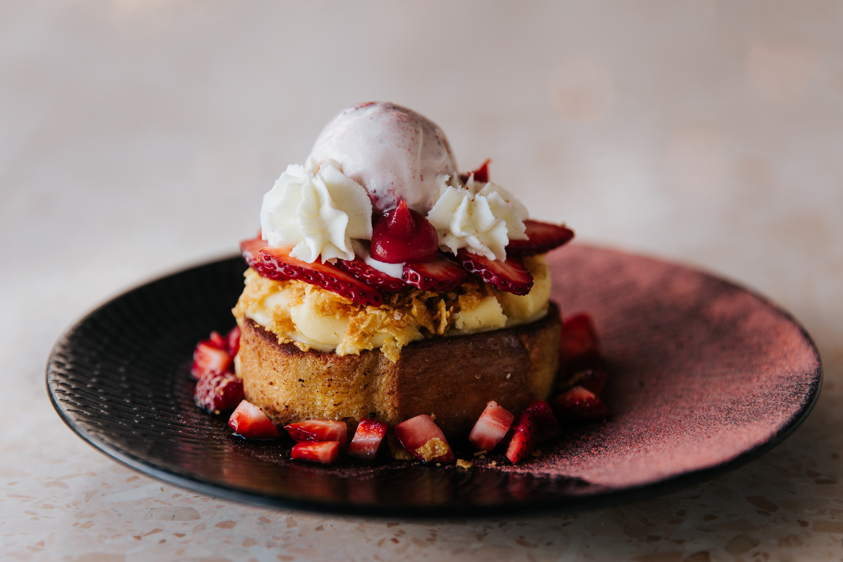 Recipe: Devon Cafe’s Decadent Strawberries and Ice-Cream French Toast