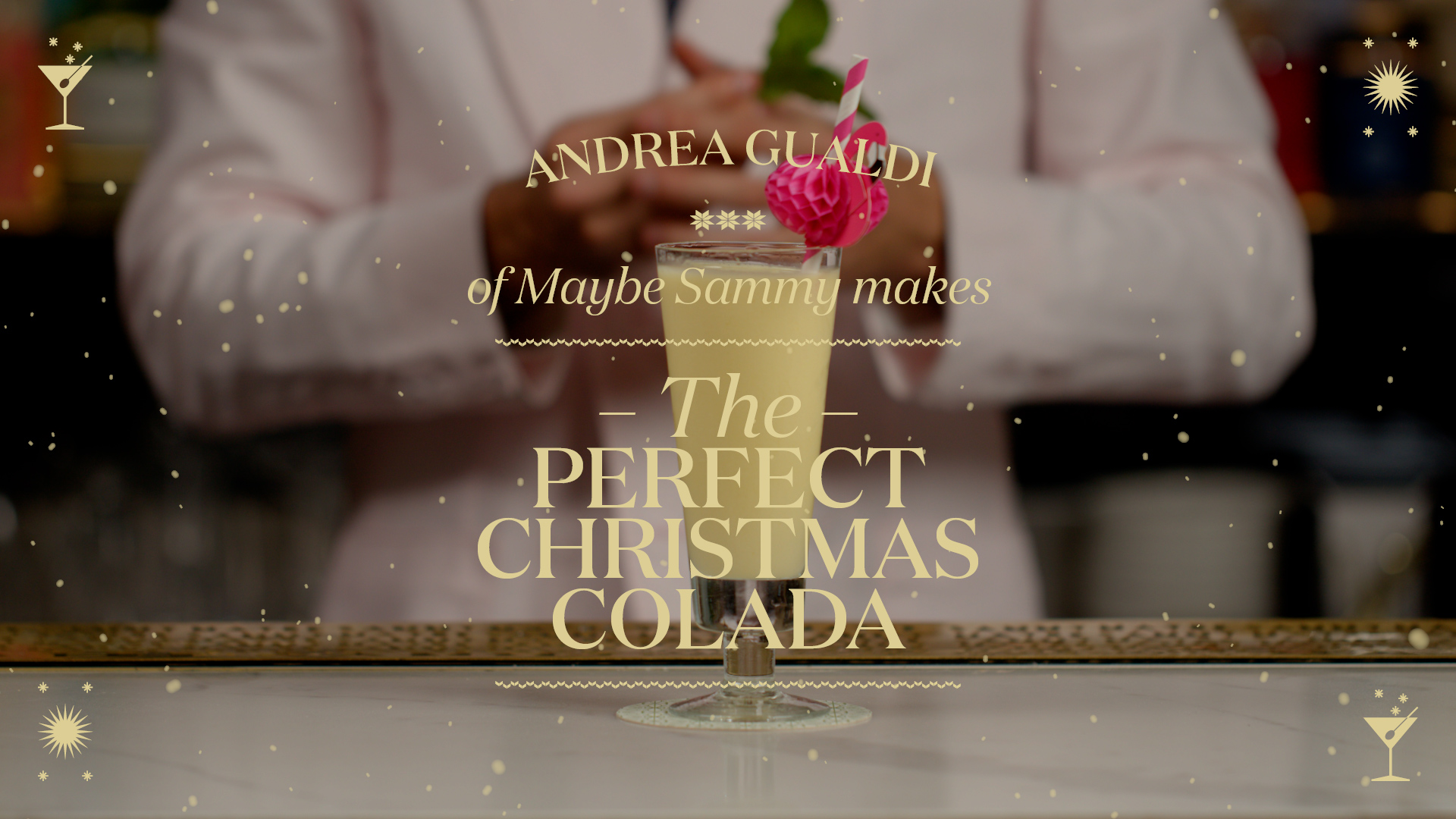 Watch: Maybe Sammy’s Andrea Gualdi Makes The Perfect Christmas Colada