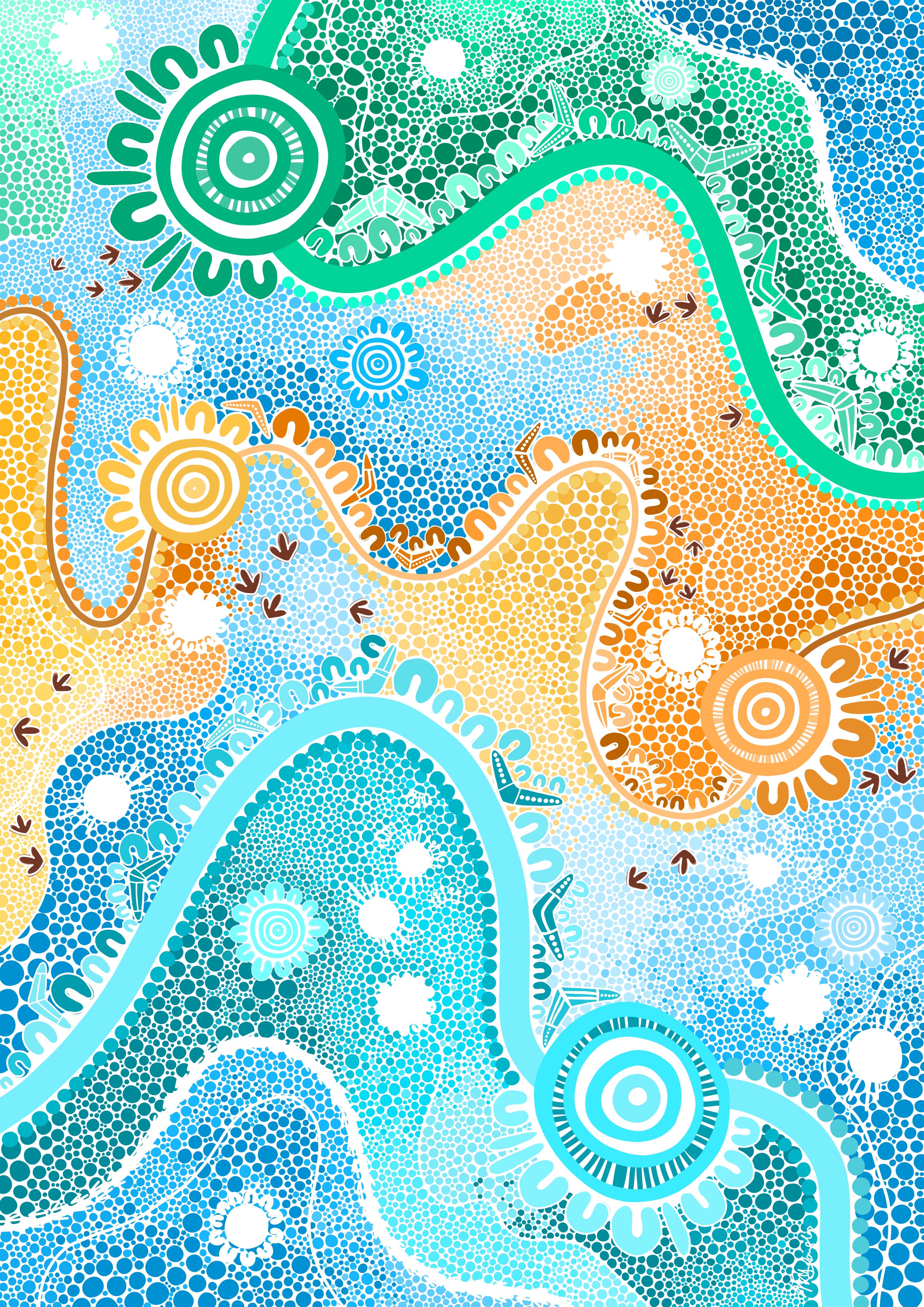 The Artist Behind the Australian Open’s Striking, Celebratory Artwork