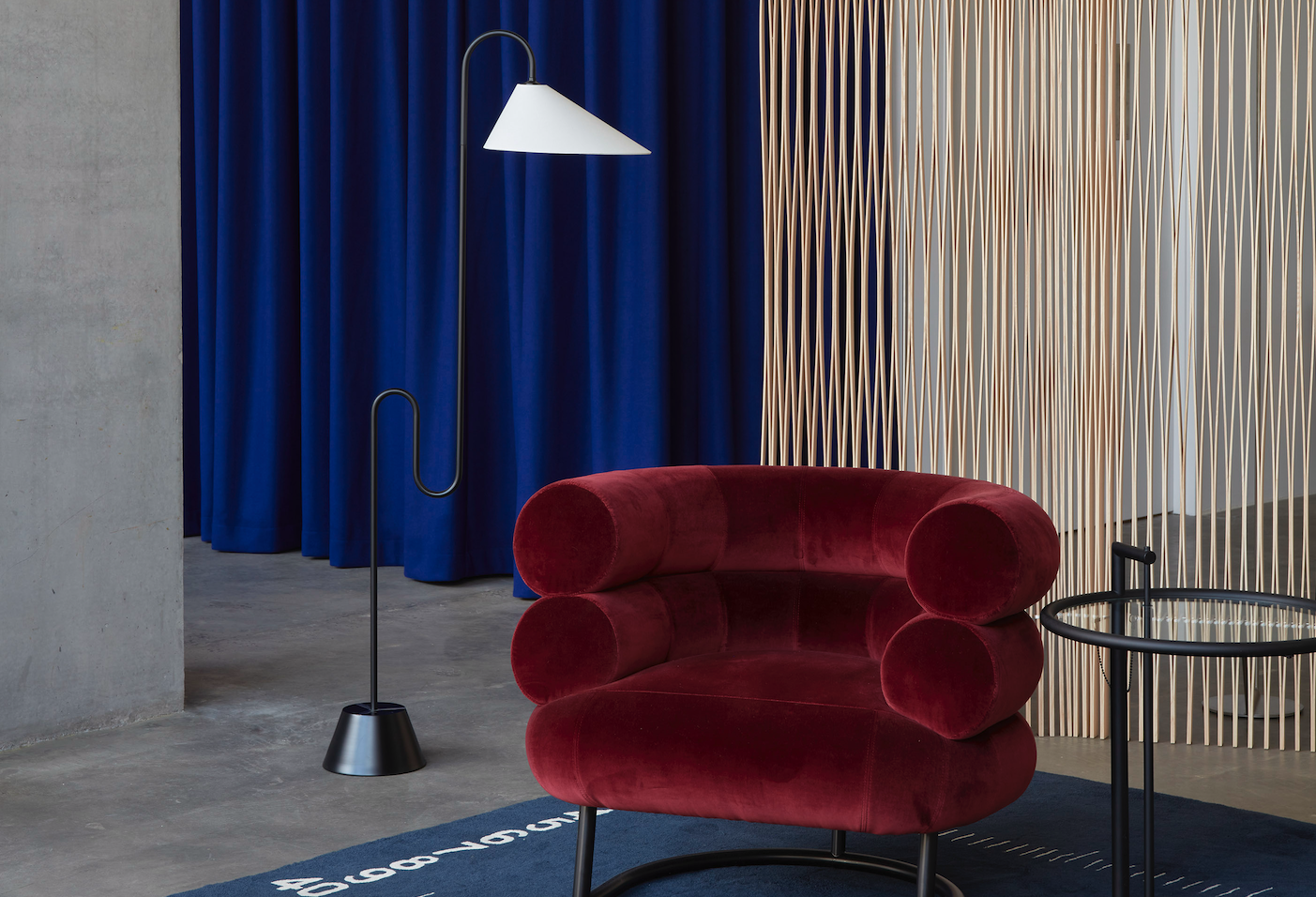 A Cobalt Curtain Conceals a “Chair Gallery” at Anibou’s New Melbourne ...