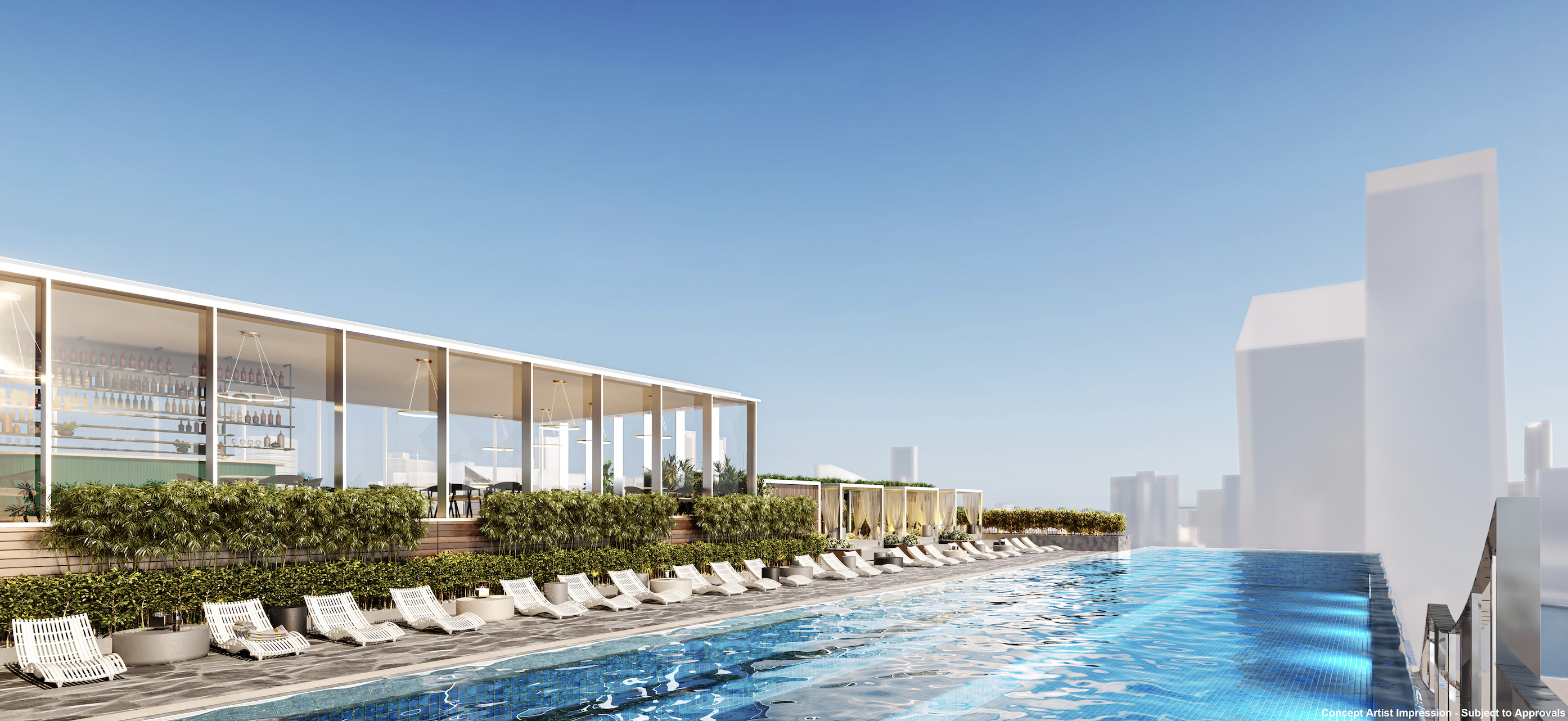 Coming Soon: A Larger-Than-Life Rooftop Infinity Pool Will Crown a $340 ...