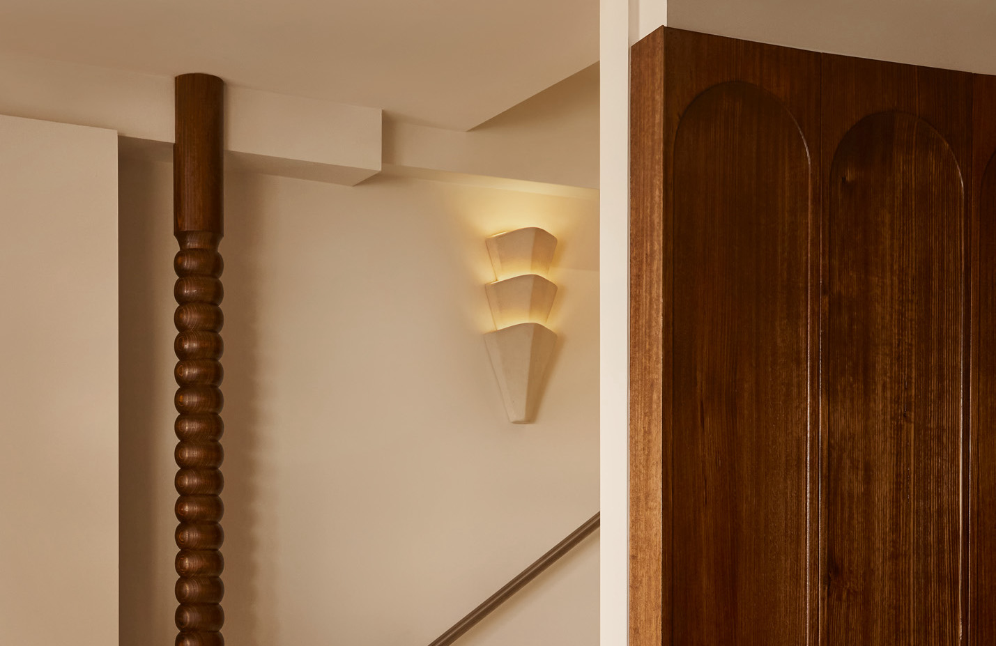 Sarah Nedovic Gaunt Introduces Sculptural Tiered Sconces to Her Repertoire