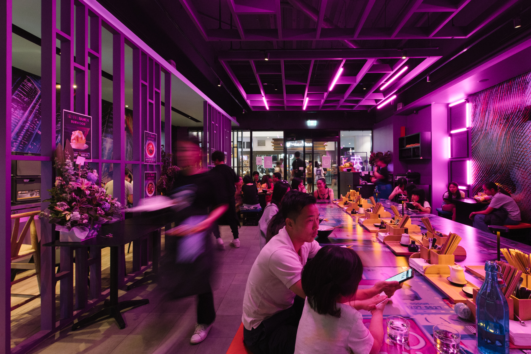 Now Open: Chase Kojima Brings His Purple Neon-Lit Ramen Restaurant ...