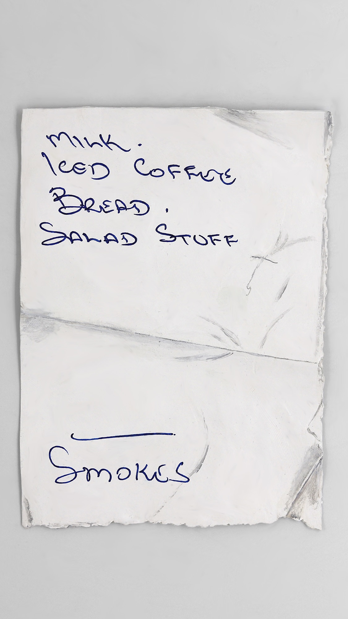 Kenny Pittock's Ceramics Combine Sculpture With Shopping Lists | Broadsheet