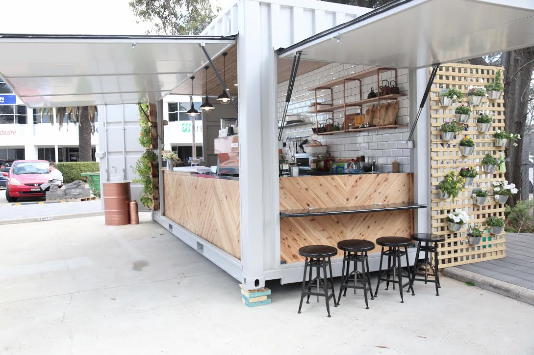 A Shipping-Container Cafe